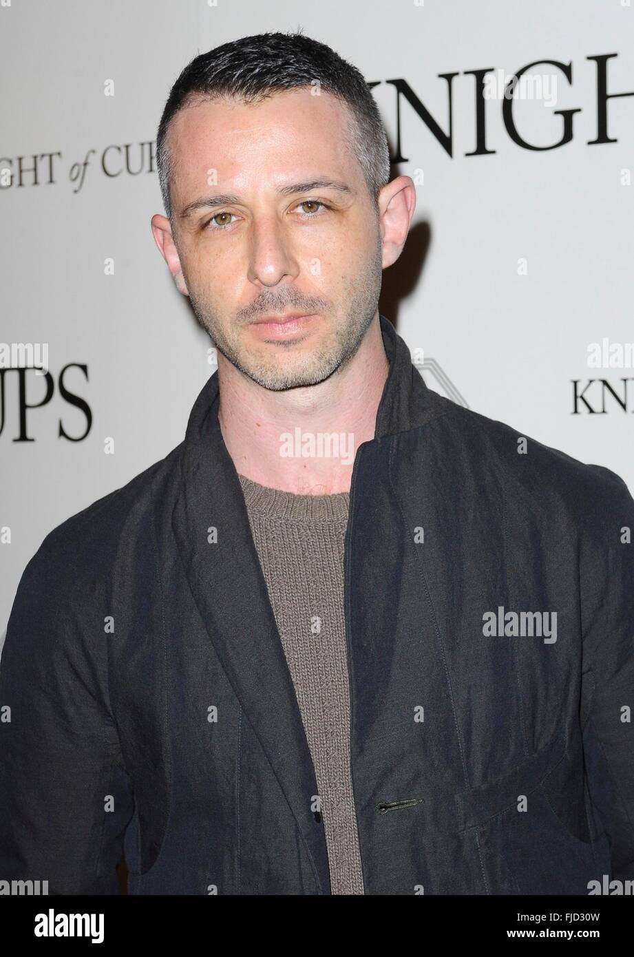Los Angeles, CA, USA. 1st Mar, 2016. Jeremy Strong at arrivals for ...