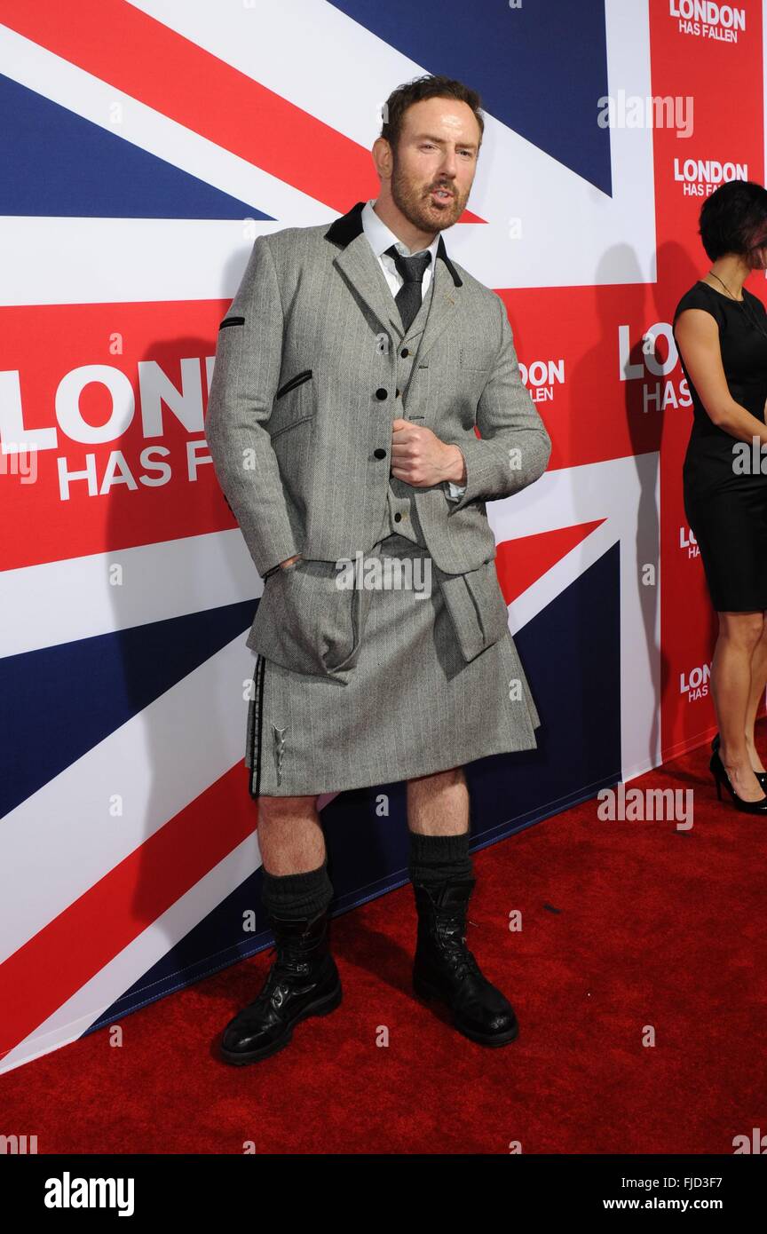 Bryan Larkin at arrivals for LONDON HAS FALLEN Premiere, ArcLight ...