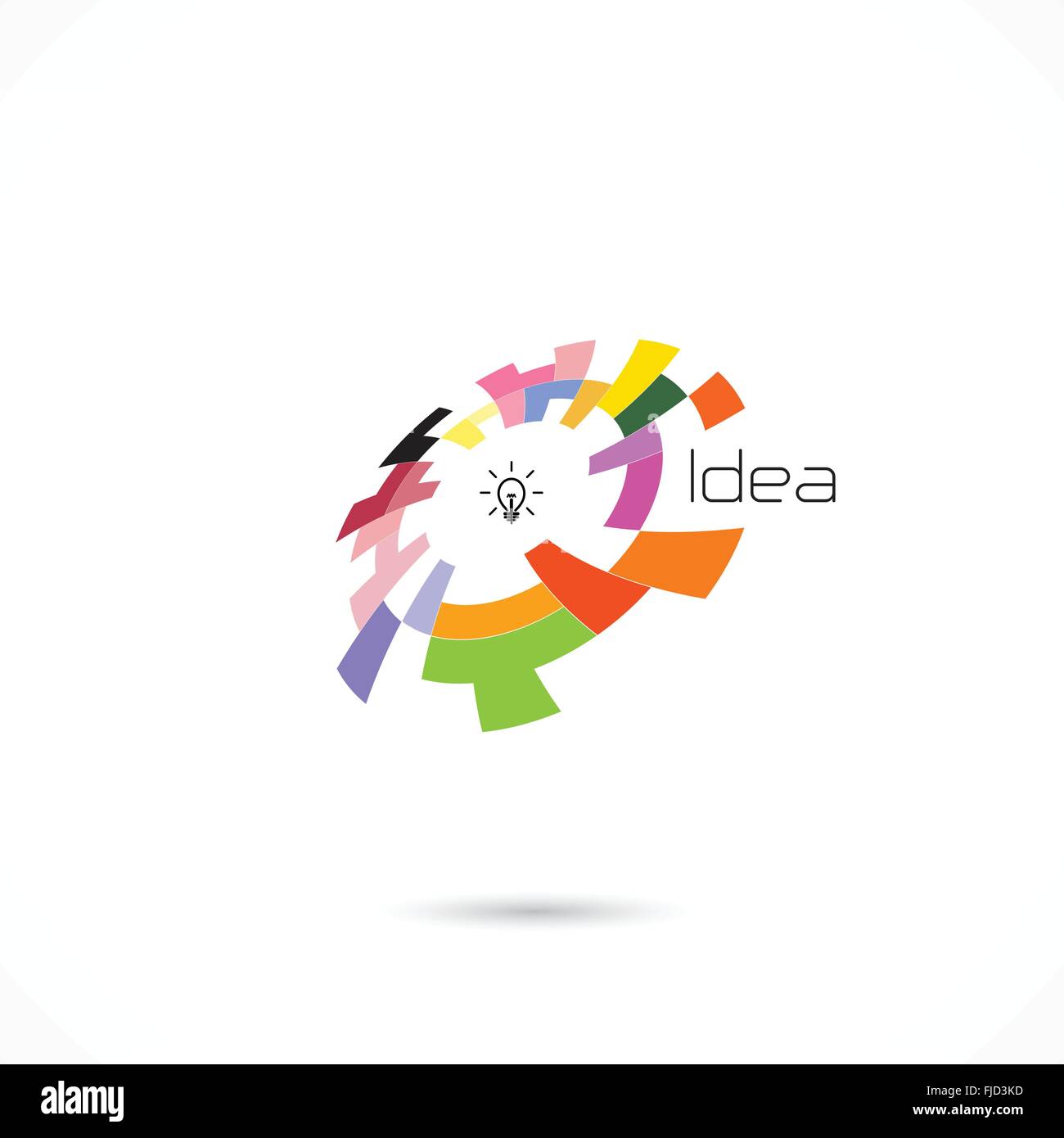 Creative circle abstract vector logo design template. Corporate ...