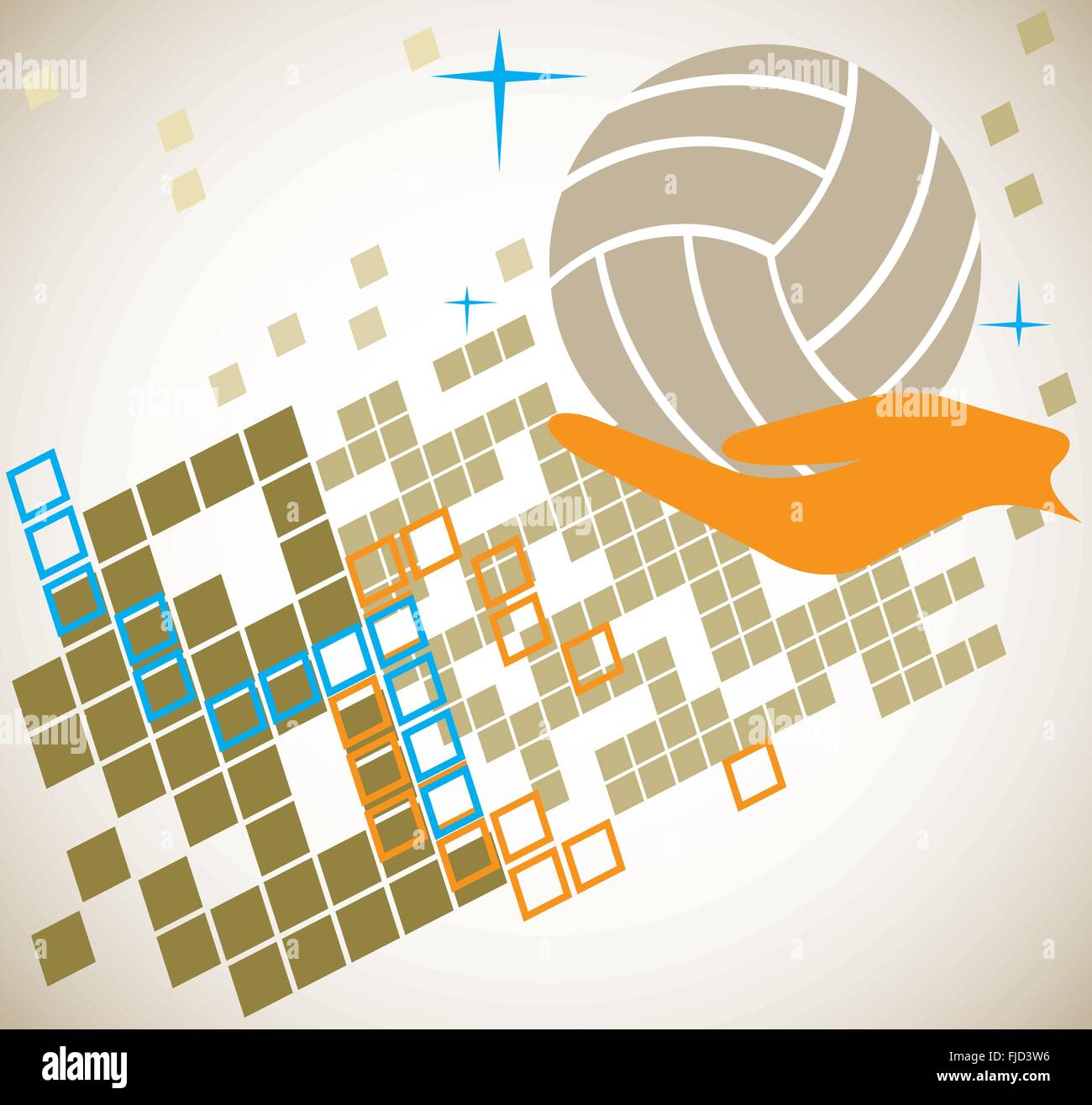 Abstract volleyball motive Stock Vector Image & Art - Alamy