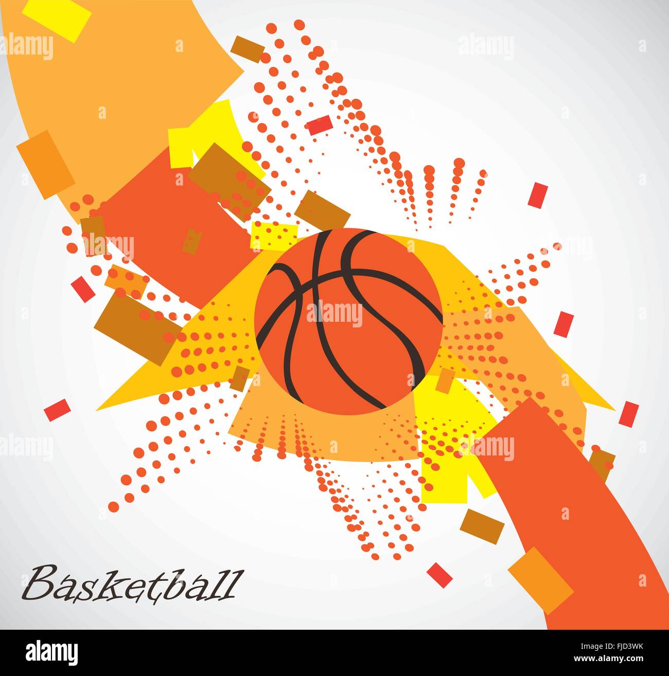 Abstract basketball play field with star Stock Vector Image & Art - Alamy
