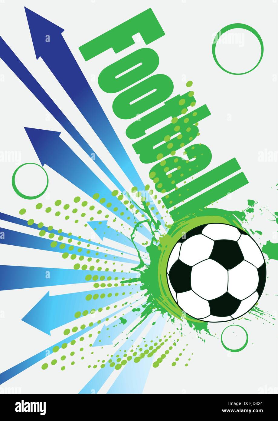Abstract football poster with blue arrows Stock Vector Image & Art - Alamy