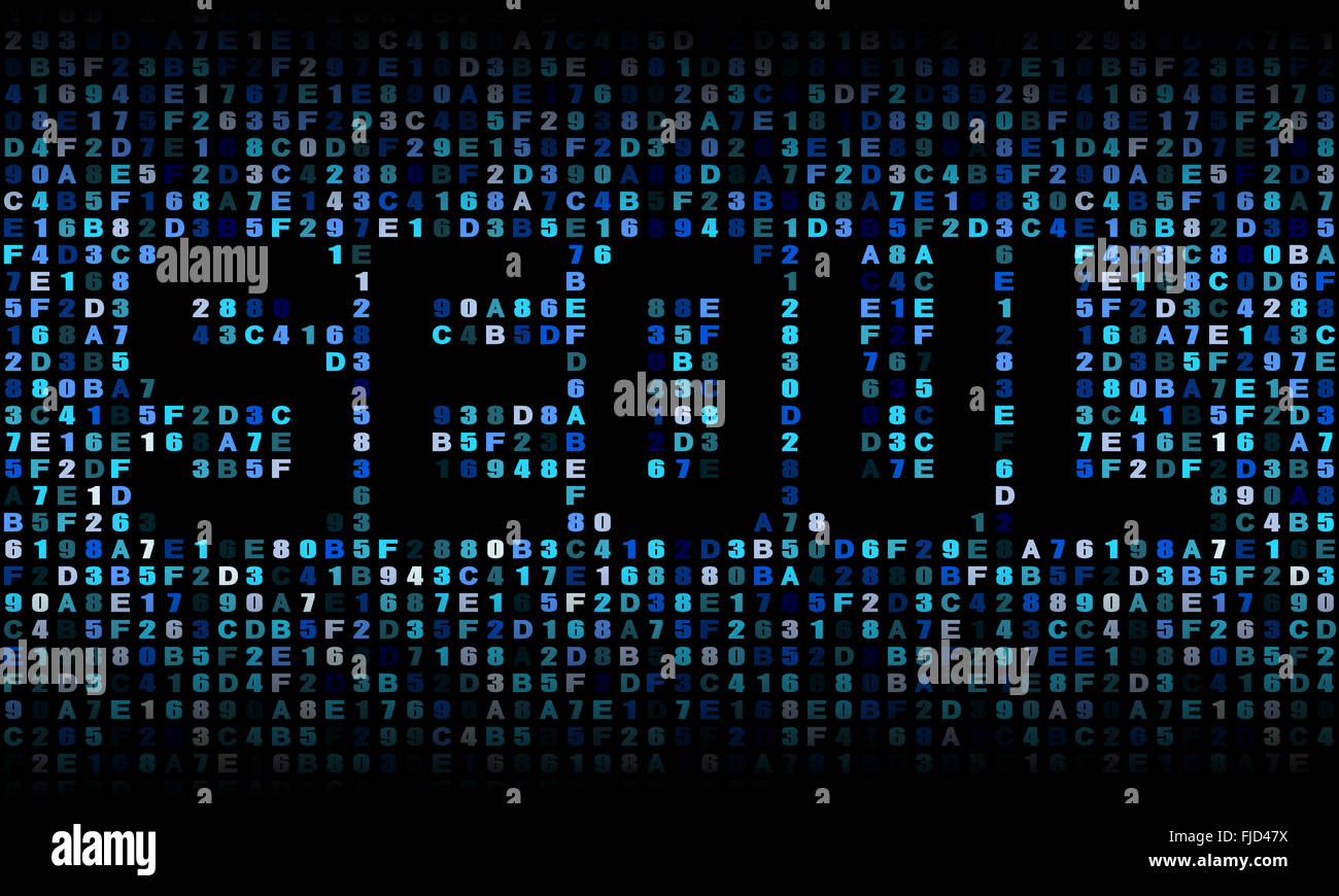 Seoul text on hex code illustration Stock Photo - Alamy