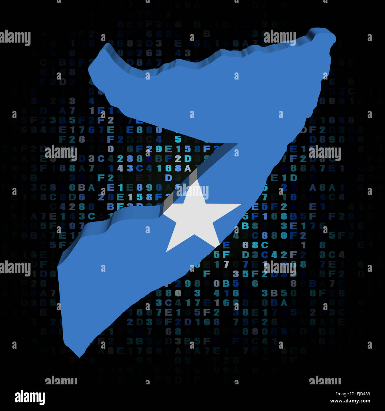 Somalia map hi-res stock photography and images - Alamy