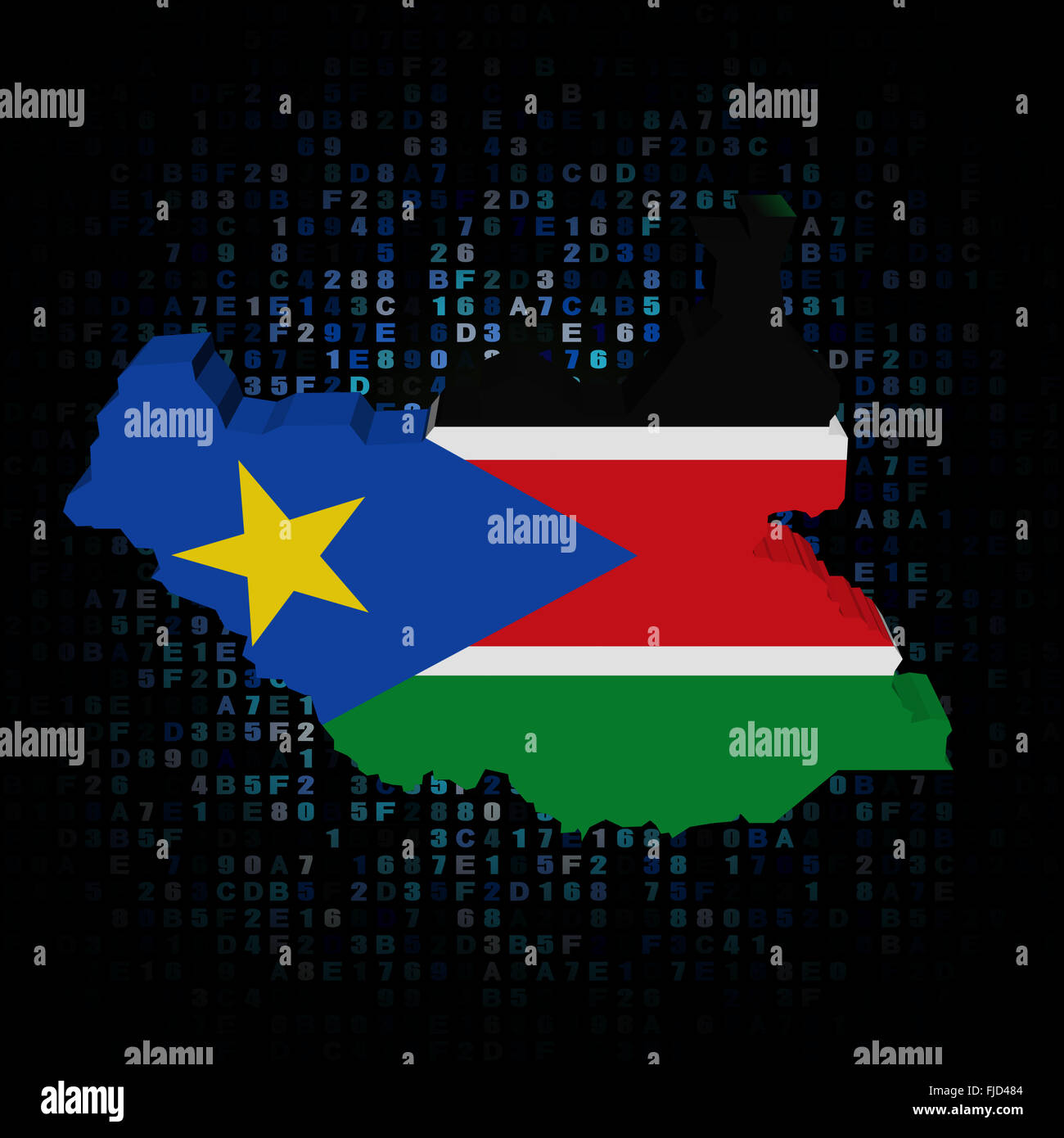 South sudan map hi-res stock photography and images - Alamy