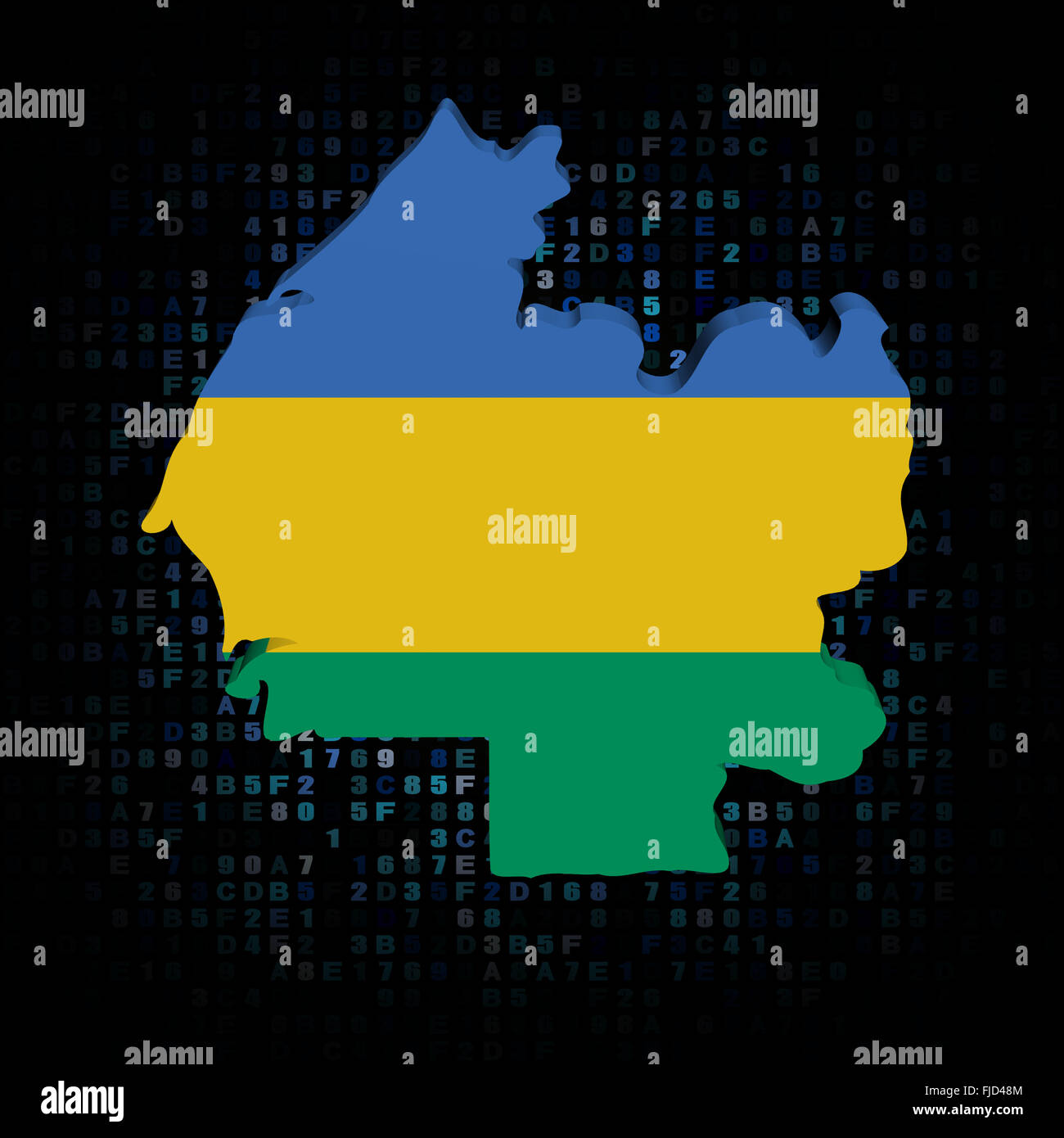 Gabon map hi-res stock photography and images - Alamy