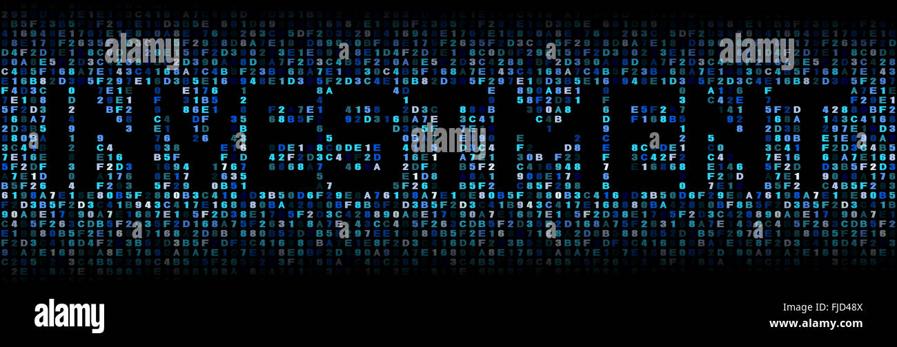 Investment text on hex code illustration Stock Photo - Alamy