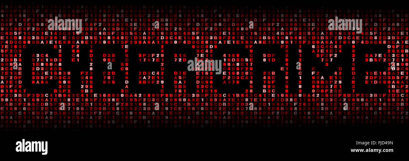 Cyber crime text on hex code illustration Stock Photo - Alamy