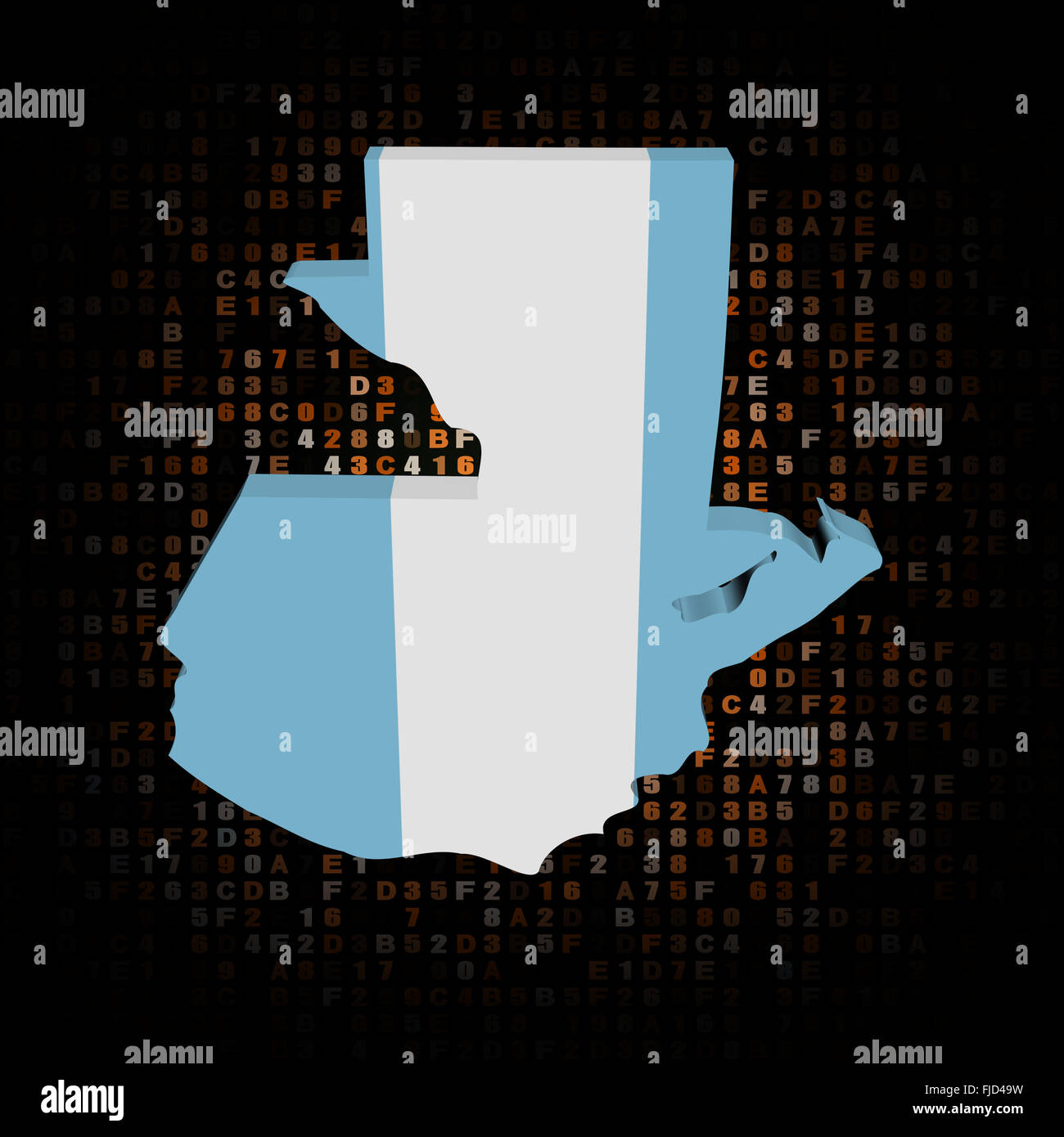 Guatemala map hi-res stock photography and images - Alamy