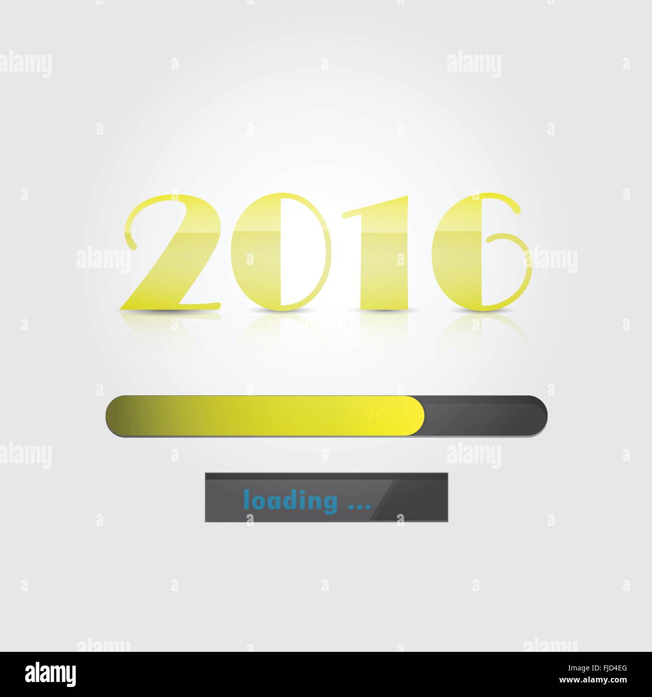 Happy New Year 2016.Colorful greeting card design.Vector illustration ...