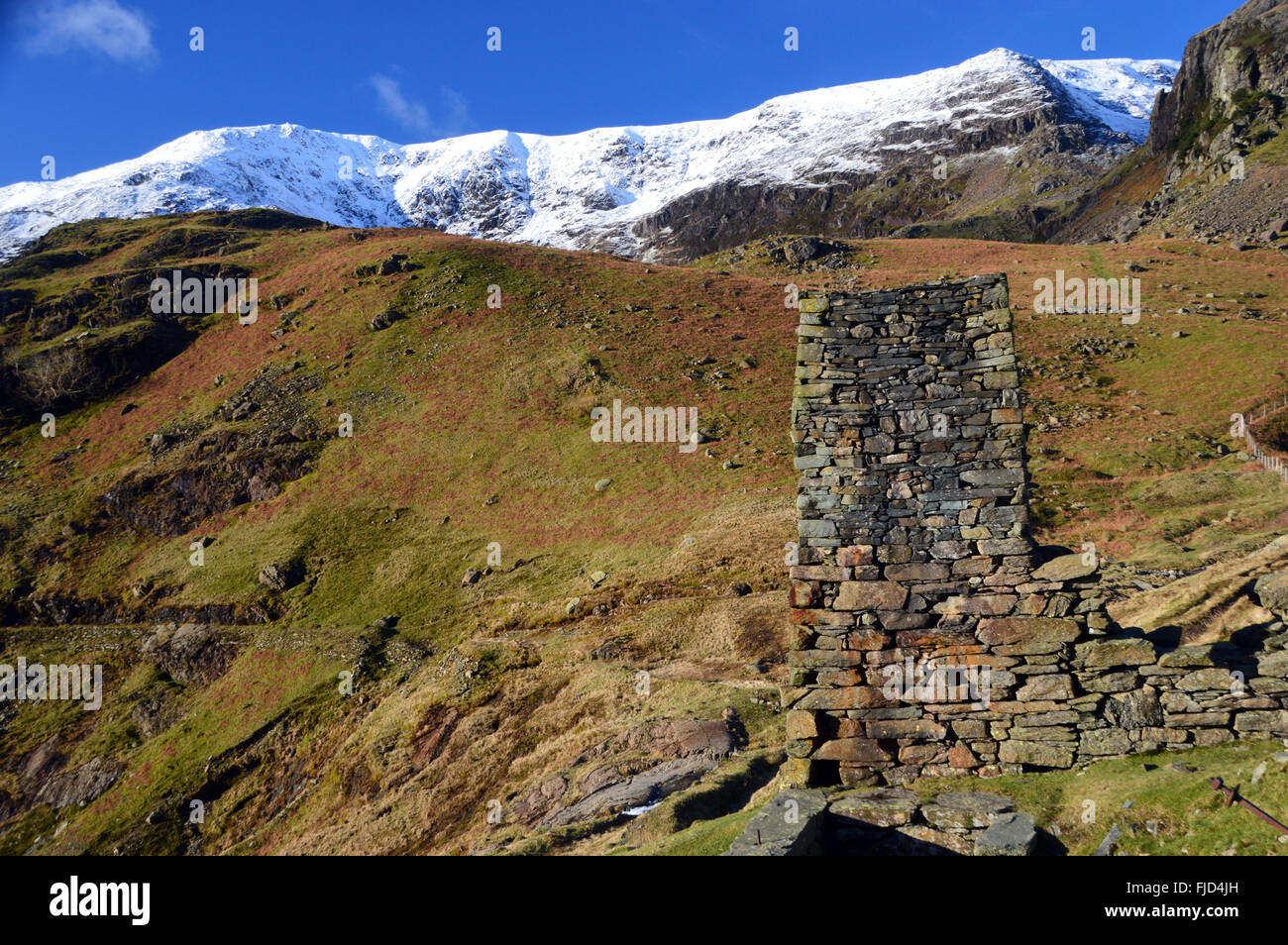 Old Ruins of Mine Buildings in the Copper Mines Valley with Coniston ...