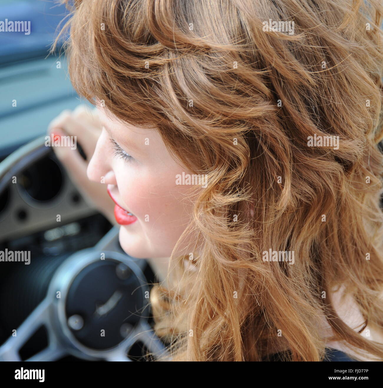 Female beauty expressions Stock Photo - Alamy