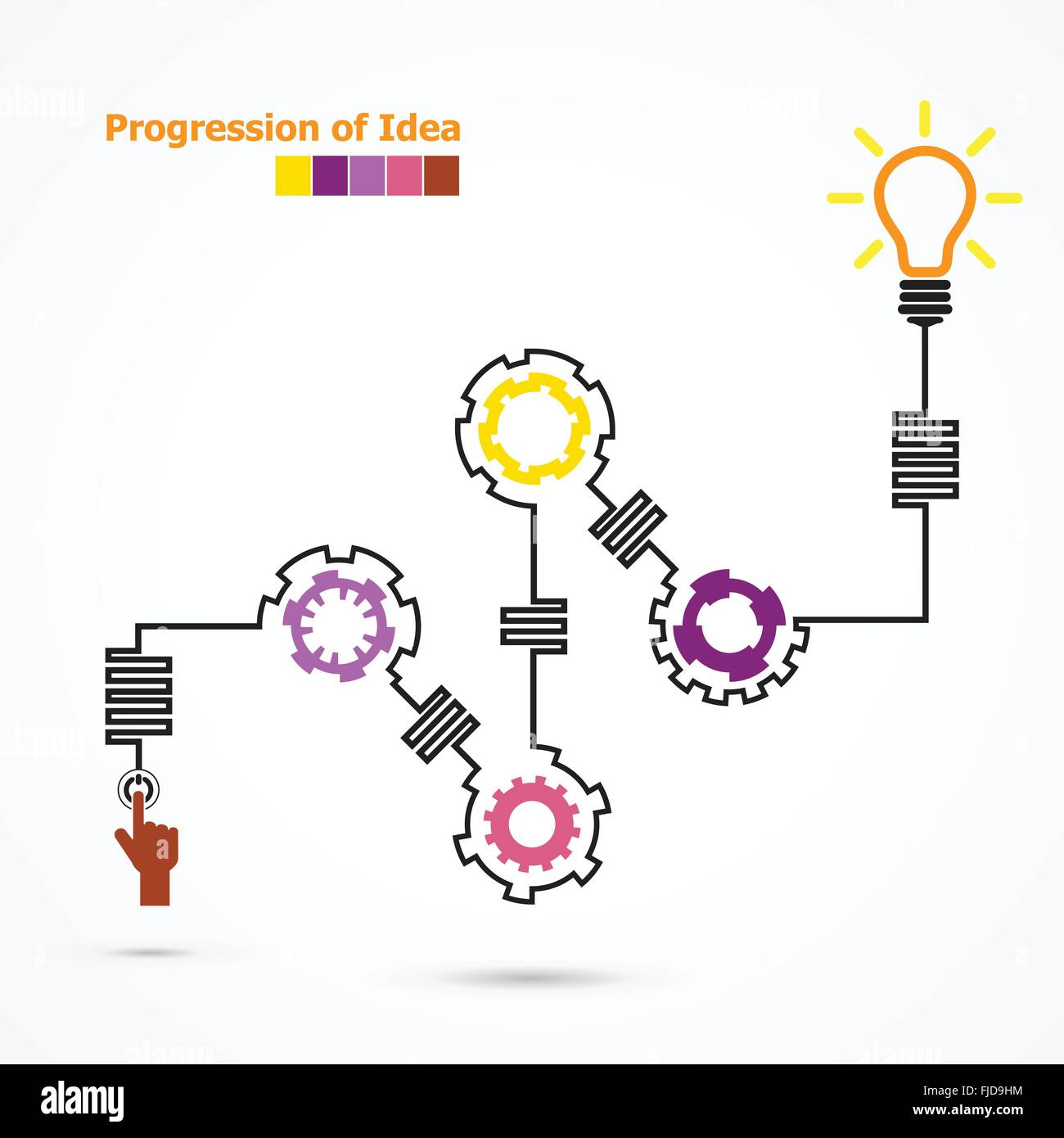 Progression vector vectors hi-res stock photography and images - Alamy