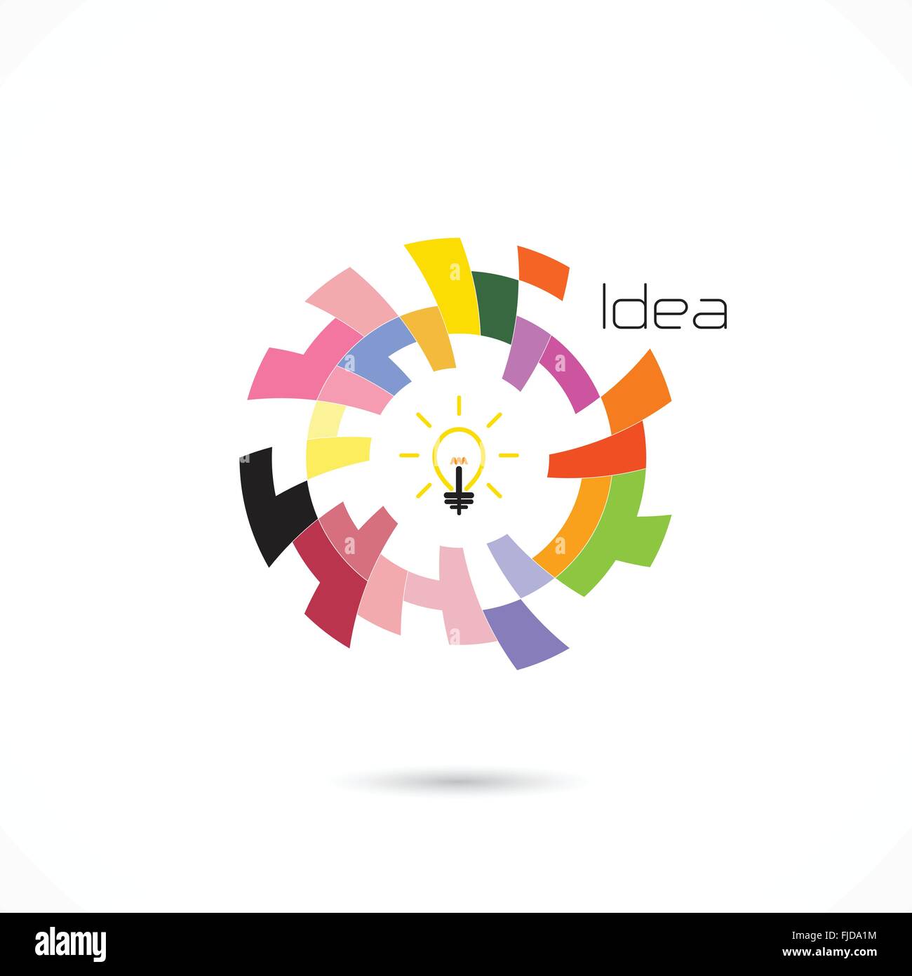 Creative circle abstract vector logo design template. Corporate ...