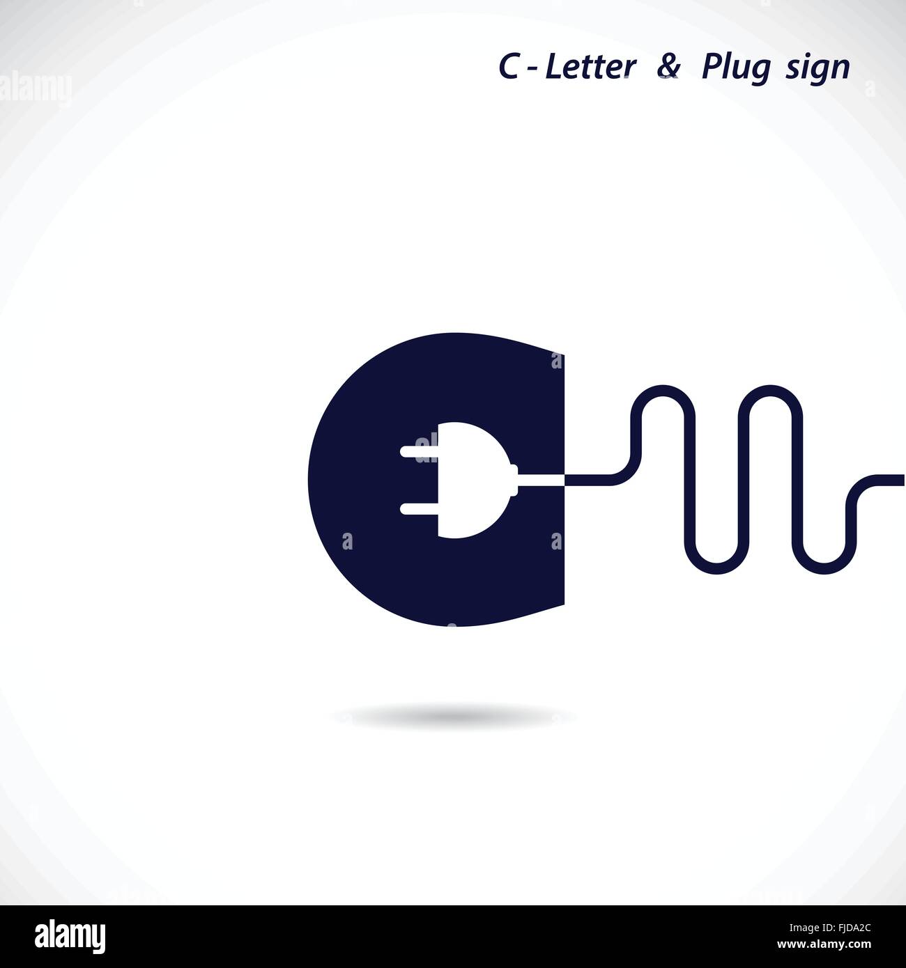 Creative C-letter icon abstract logo design vector template with ...