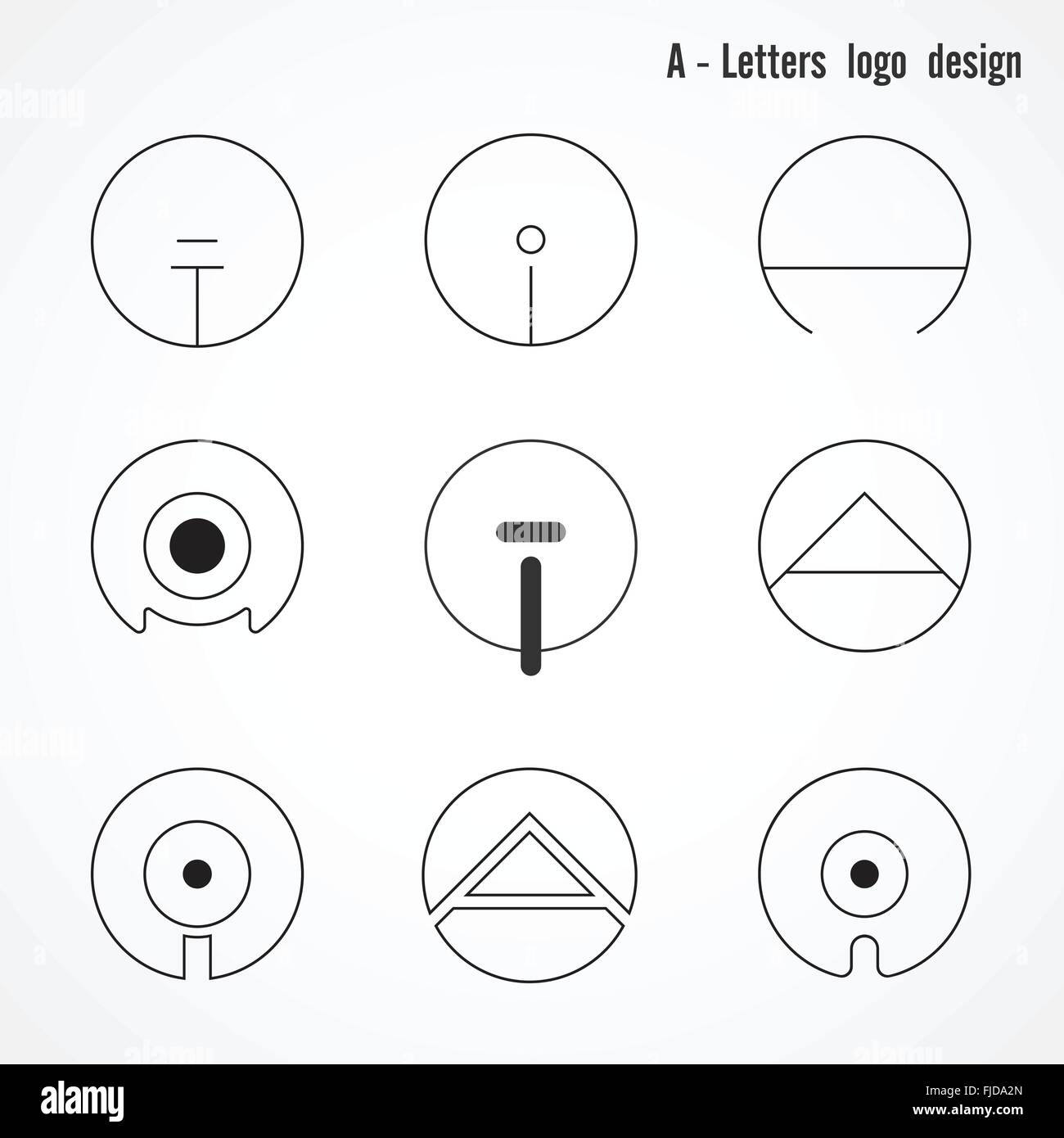 Creative A letters icon abstract logo design vector template. Corporate ...