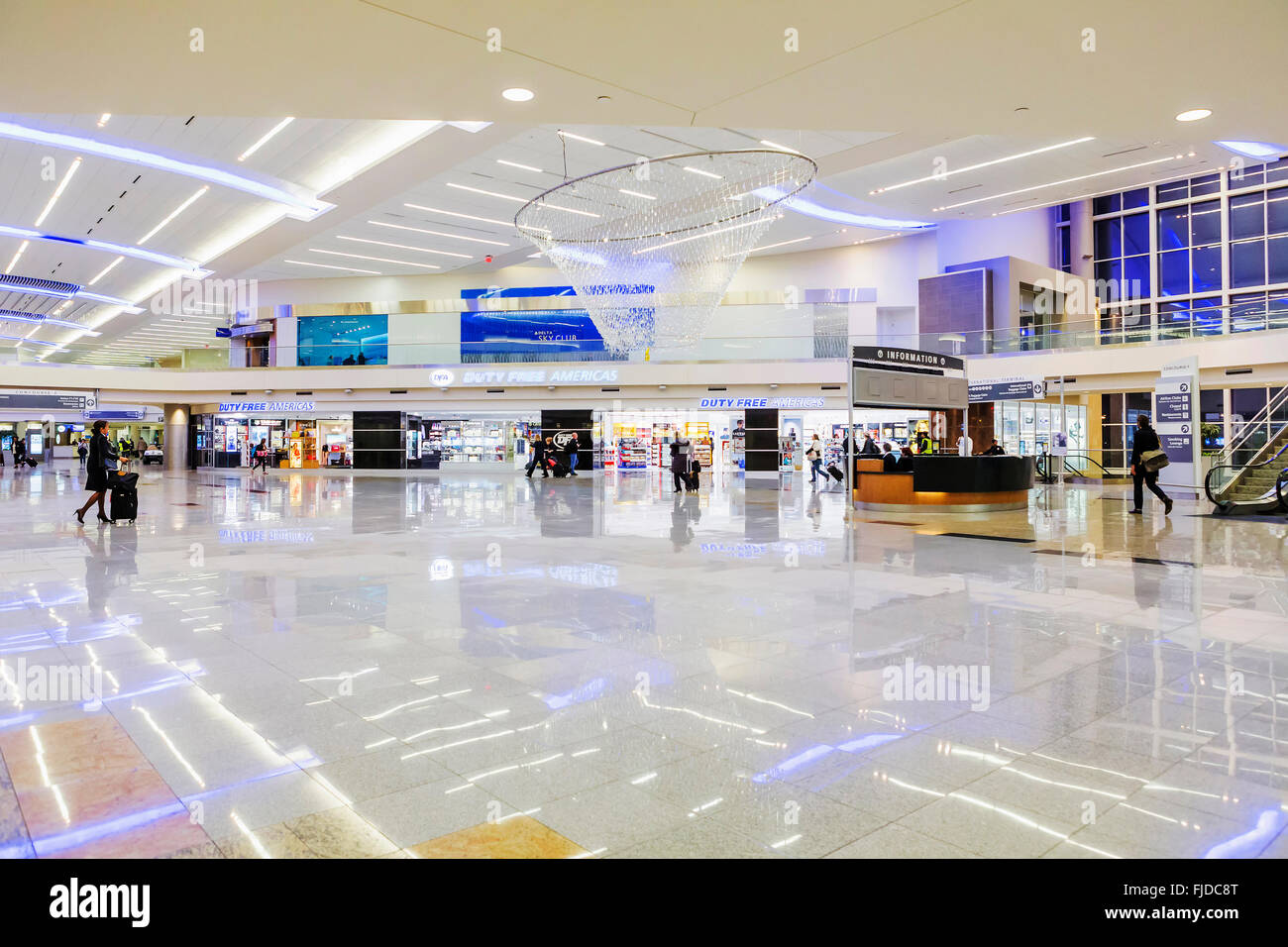 ATLANTA - January 19, 2016: Atlanta International Airport, interior, GA ...