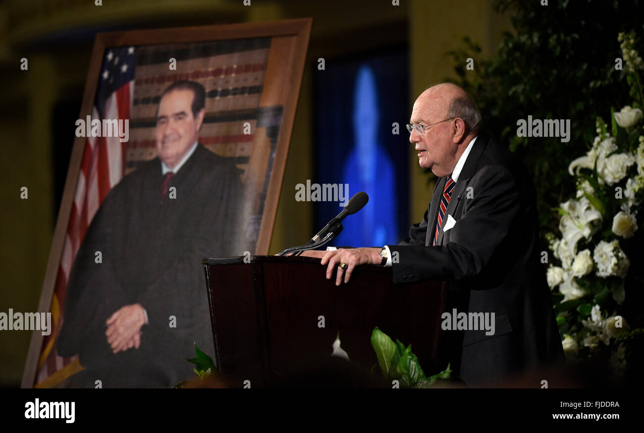 Washington DC, USA. 1st March, 2016. Judge Laurence Silberman, senior ...