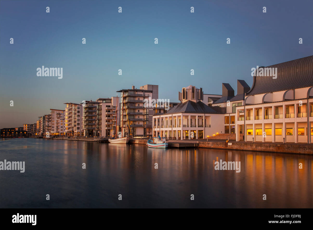 HELSINGBORG, SWEDEN - FEBRUARY 16, 2015: Dunkers Art Museum and the New ...