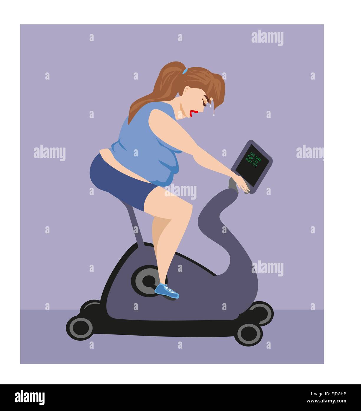 Indoor cycling Stock Vector Images - Alamy