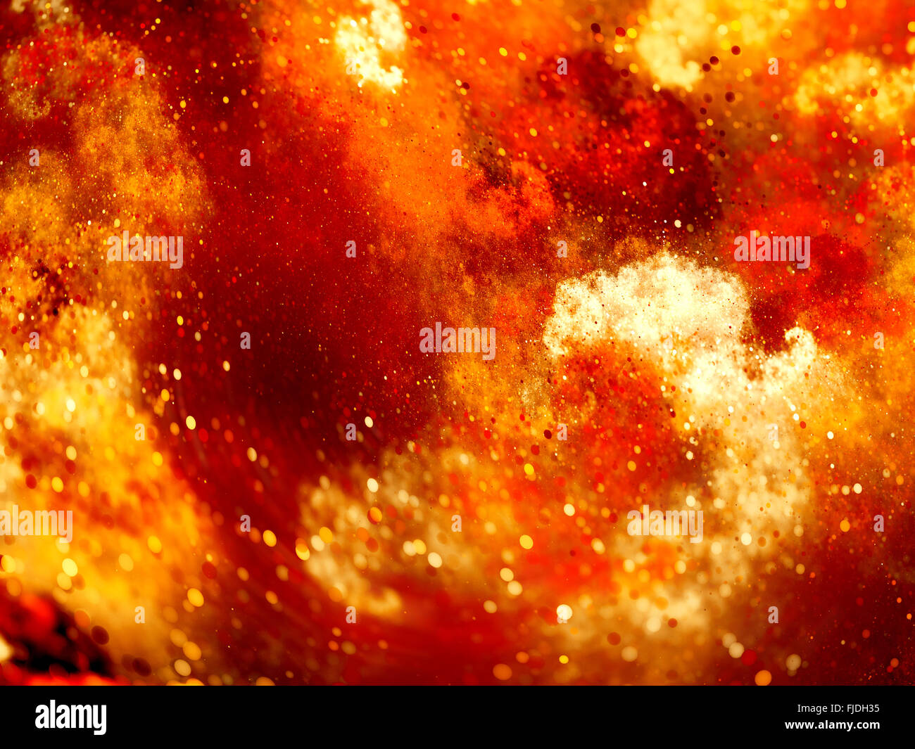 Red glowing fire nebula in space, computer generated abstract background Stock Photo - Alamy