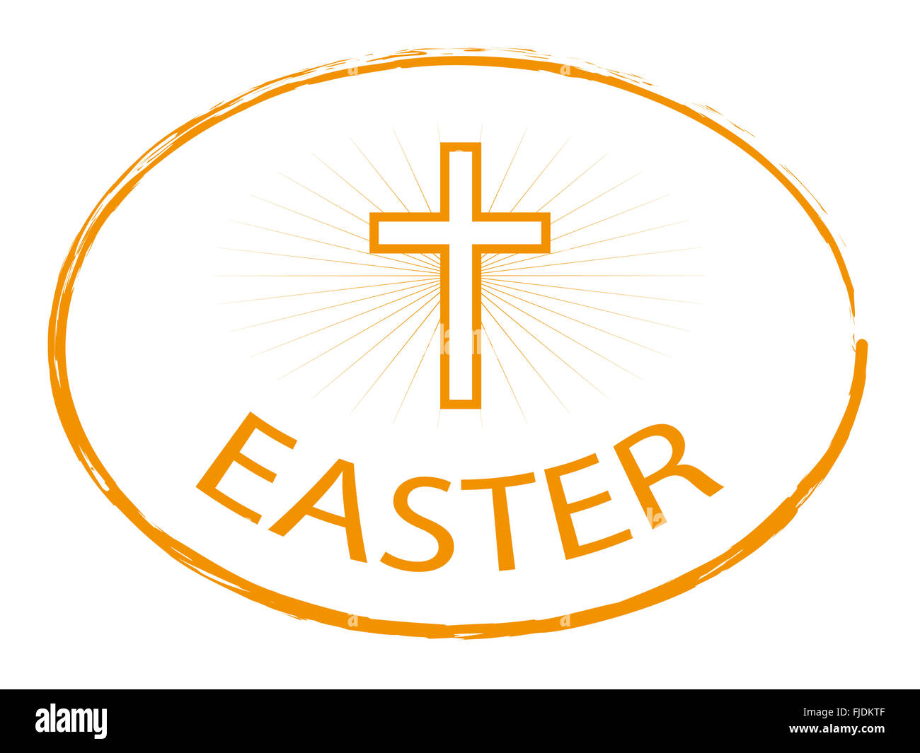 easter day stamp with cross symbol isolated on white background 2 Stock ...