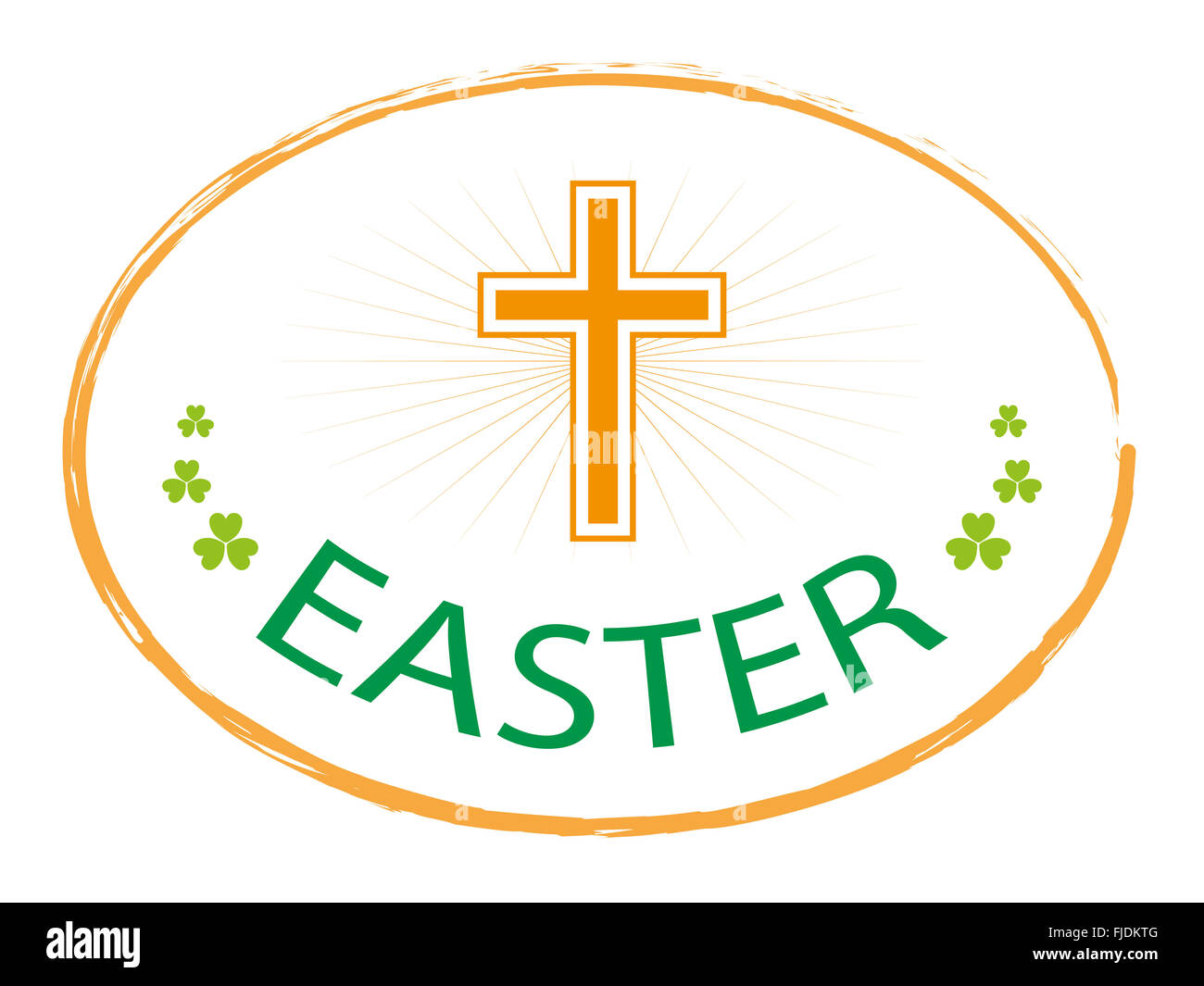 easter day stamp with cross symbol isolated on white background 1 Stock ...