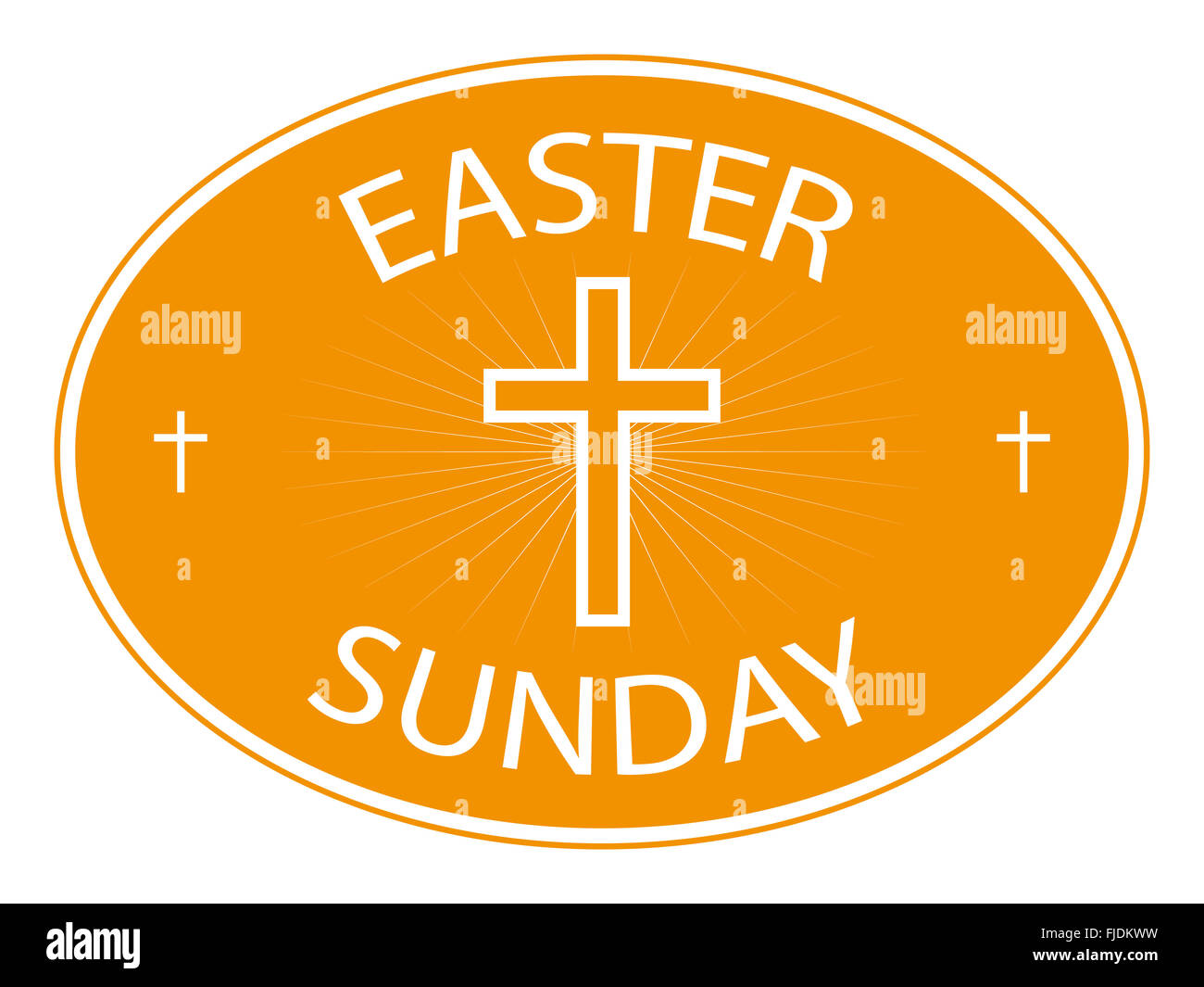 easter sunday banner with cross symbol banner Stock Photo - Alamy