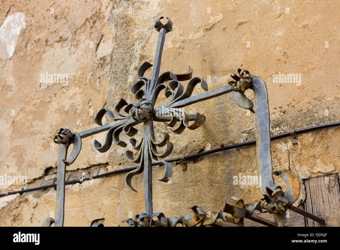 Ancient Cross wrought iron Stock Photo - Alamy