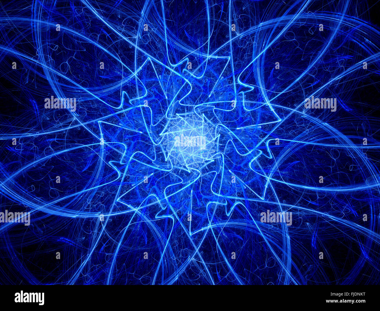 Magical mysterious shape in space, computer generated abstract ...