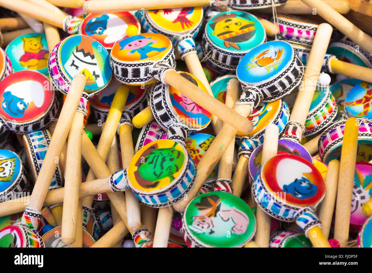 background drum stick toy for small Stock Photo - Alamy