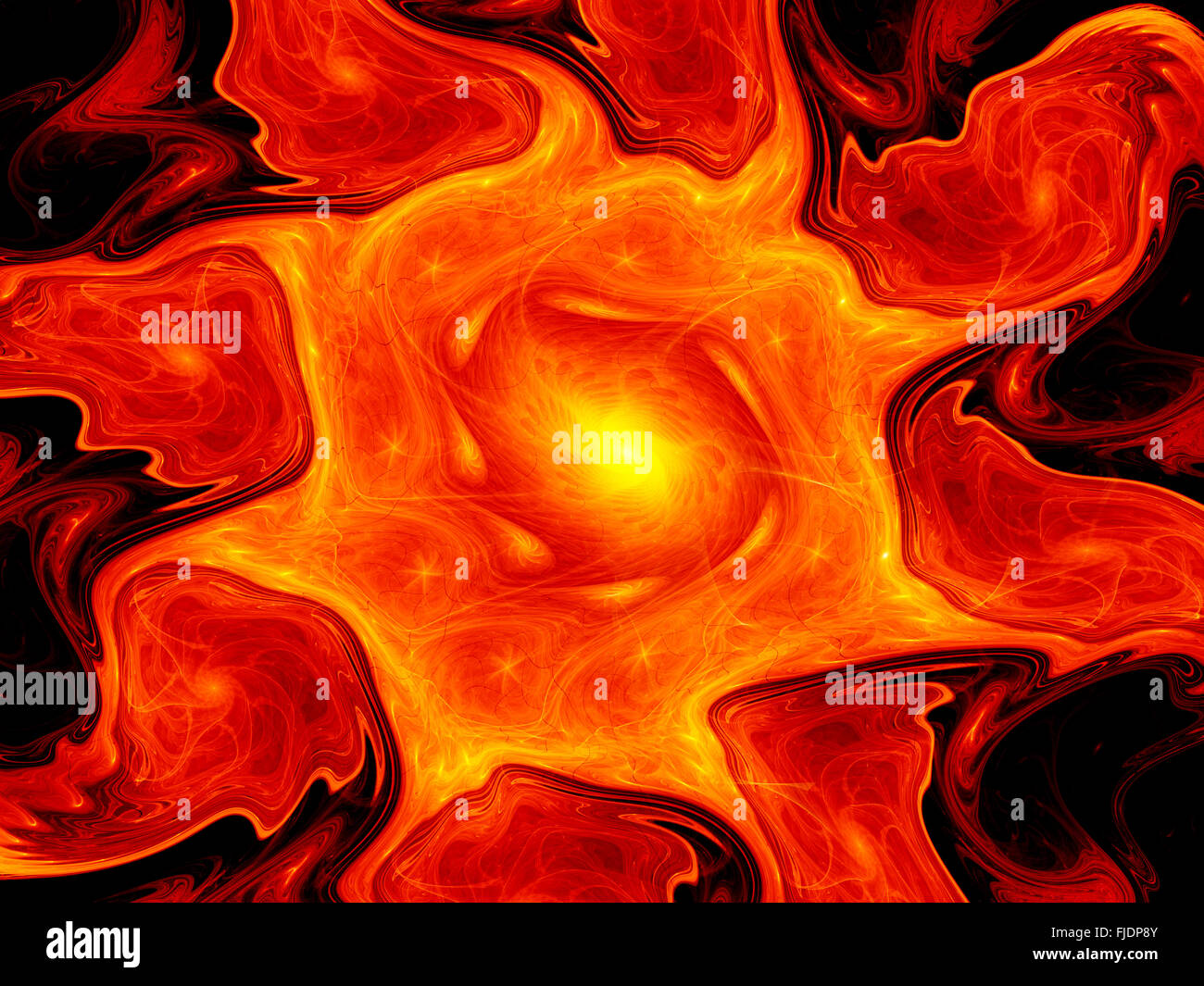 Glowing fiery lava, computer generated abstract background Stock Photo ...