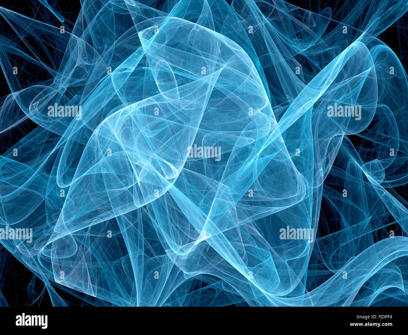 Blue glowing surfaces, new technologies, computer generated abstract ...