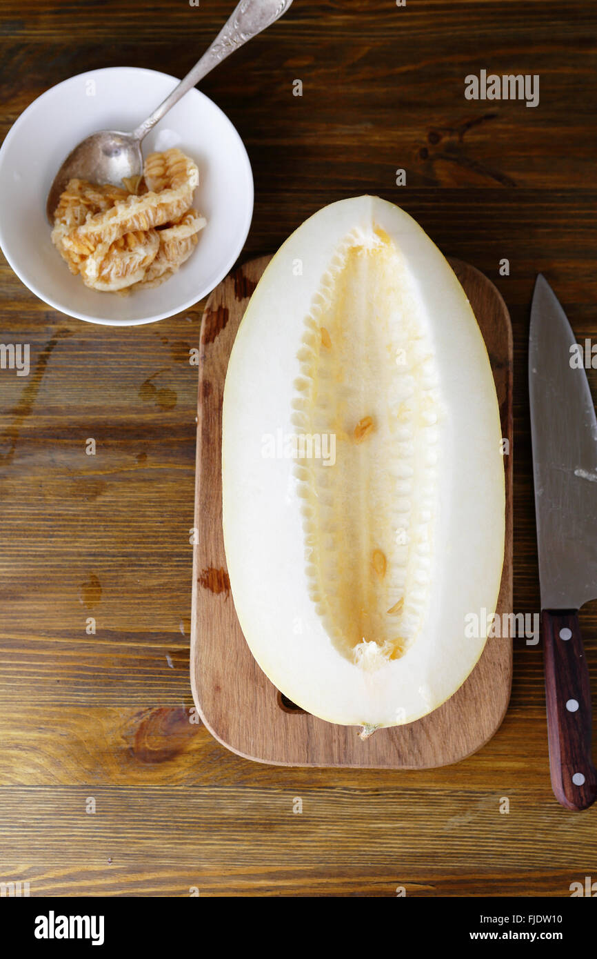 Top view melon melon hi-res stock photography and images - Alamy