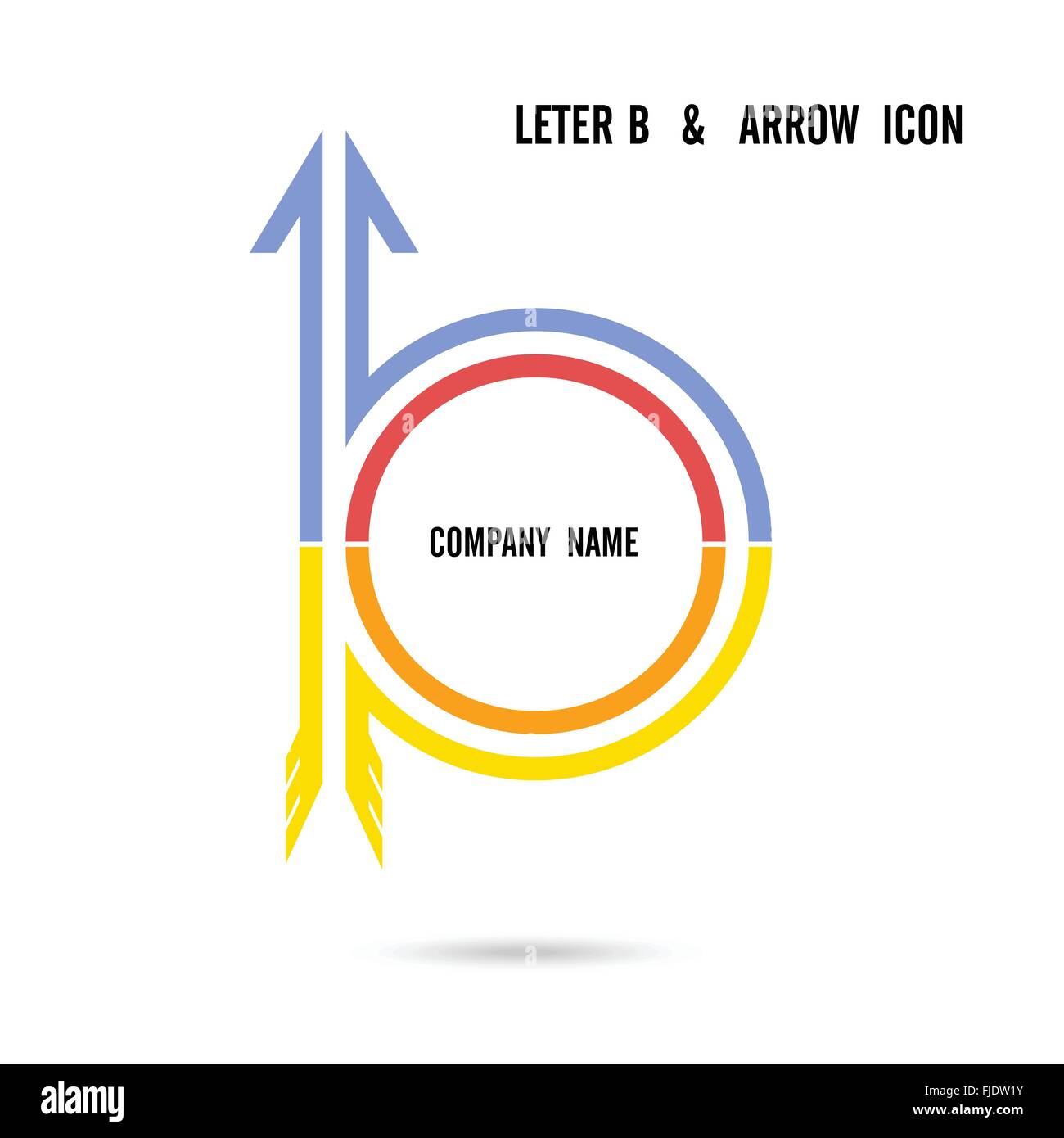 Creative letter B icon abstract logo design vector template. Corporate ...