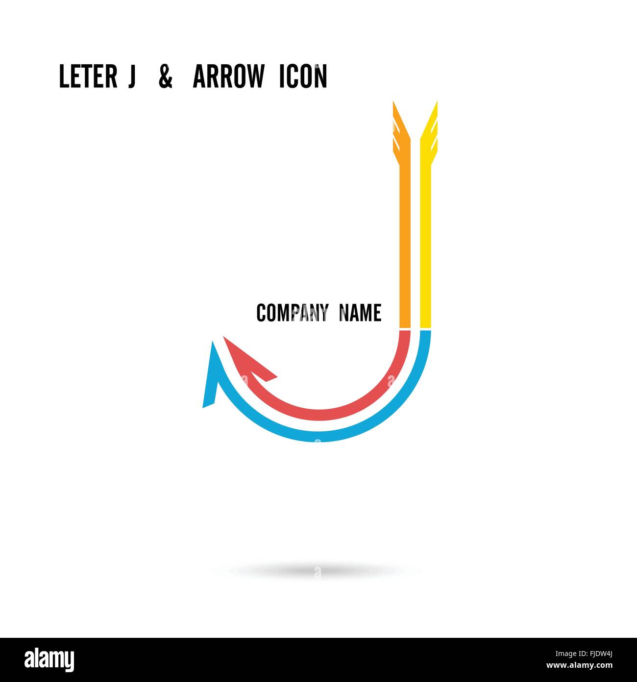 Creative letter J icon abstract logo design vector template. Corporate ...