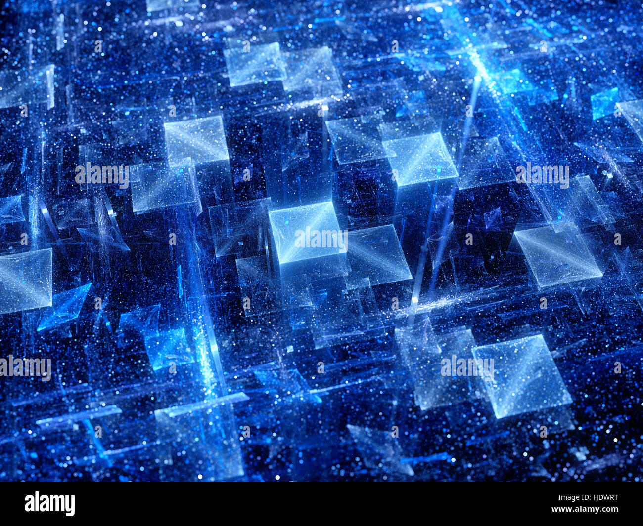 Magical glowing squares , new technologies, computer generated abstract ...