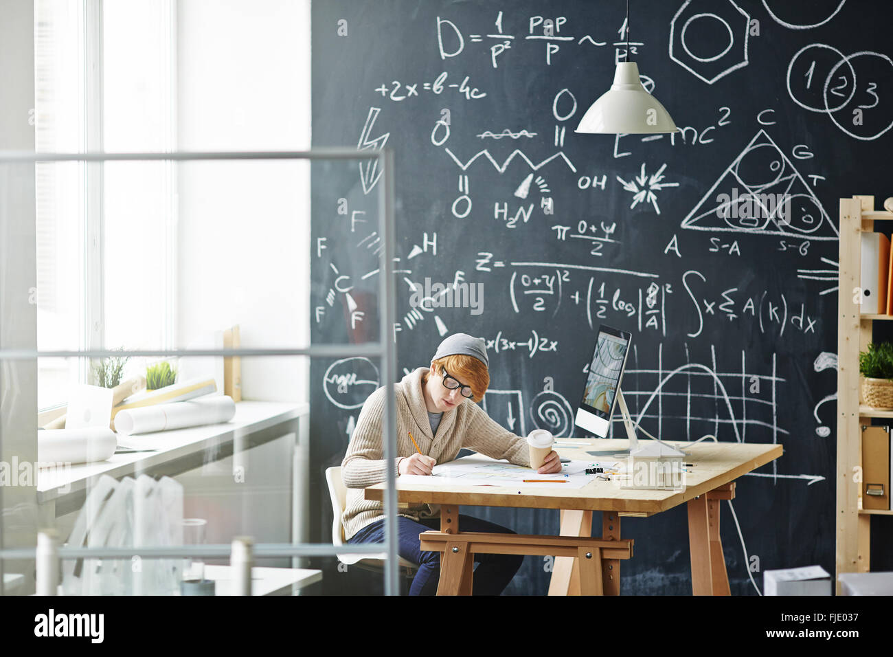 Adult doing math hi-res stock photography and images - Alamy