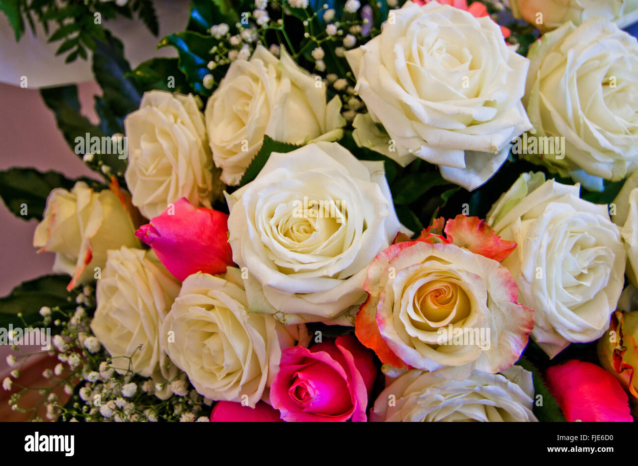 a beautiful bouquet of roses brightens your best day Stock Photo - Alamy