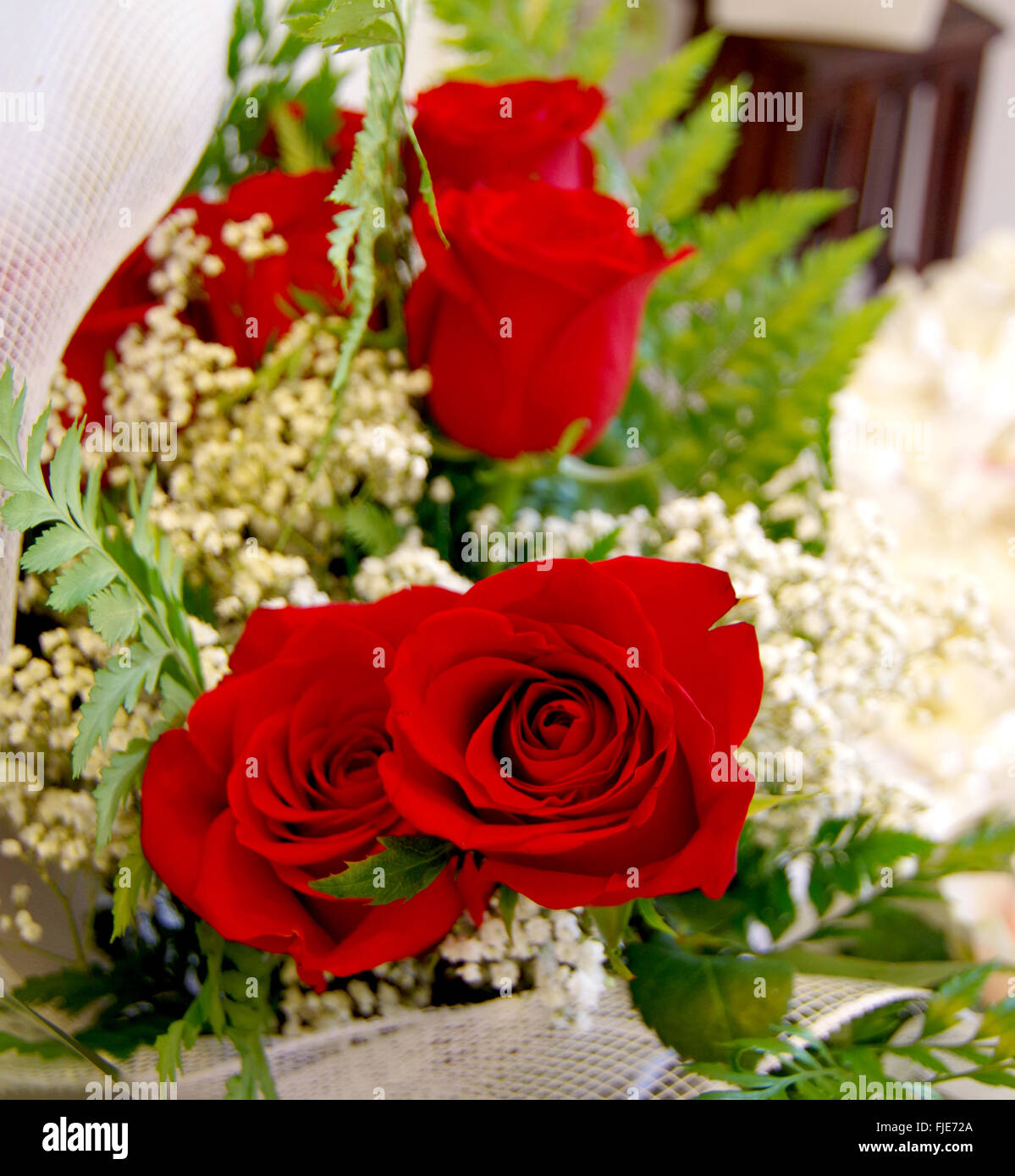a beautiful bouquet of roses brightens your best day Stock Photo - Alamy