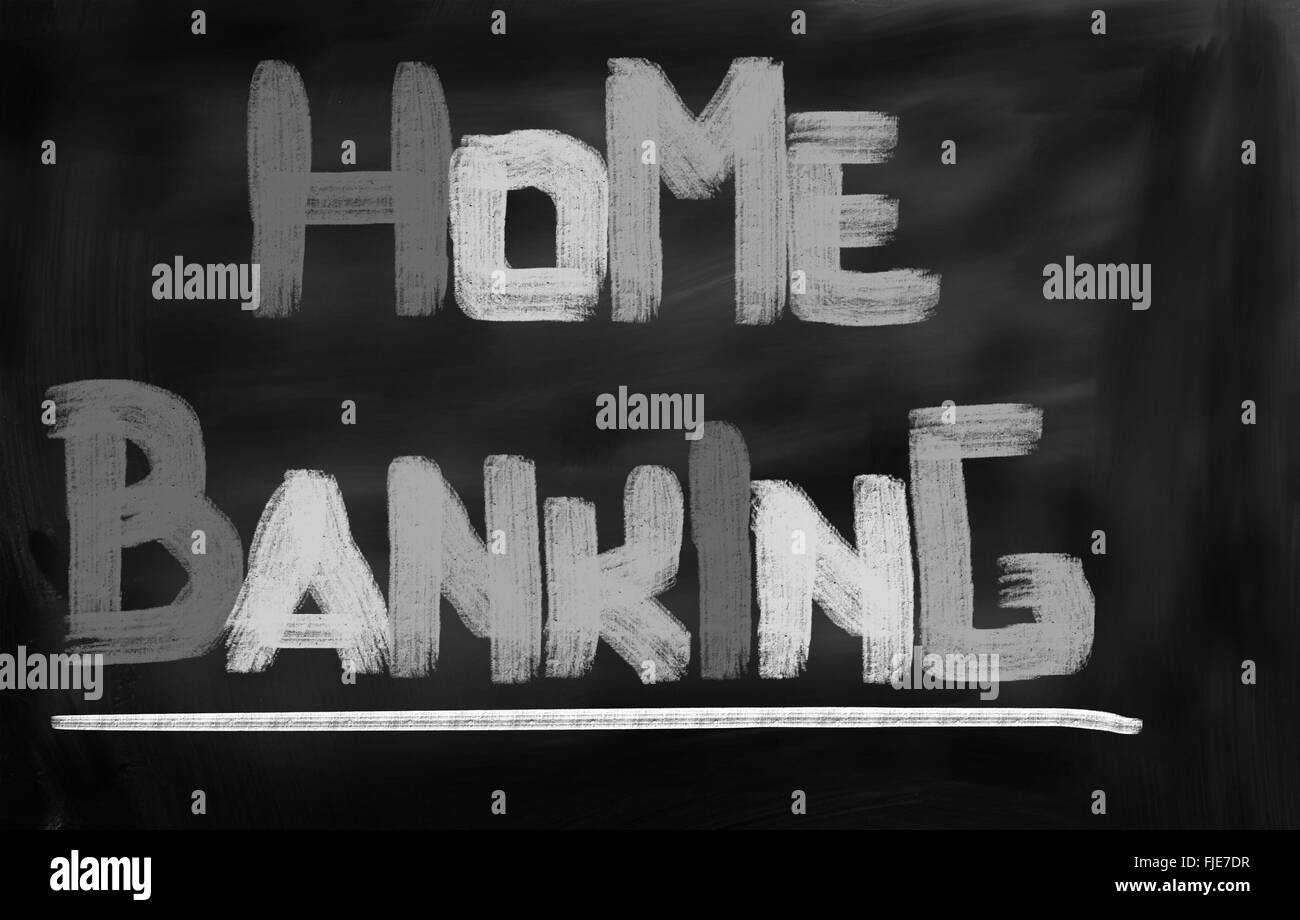 Home Banking Concept Stock Photo - Alamy