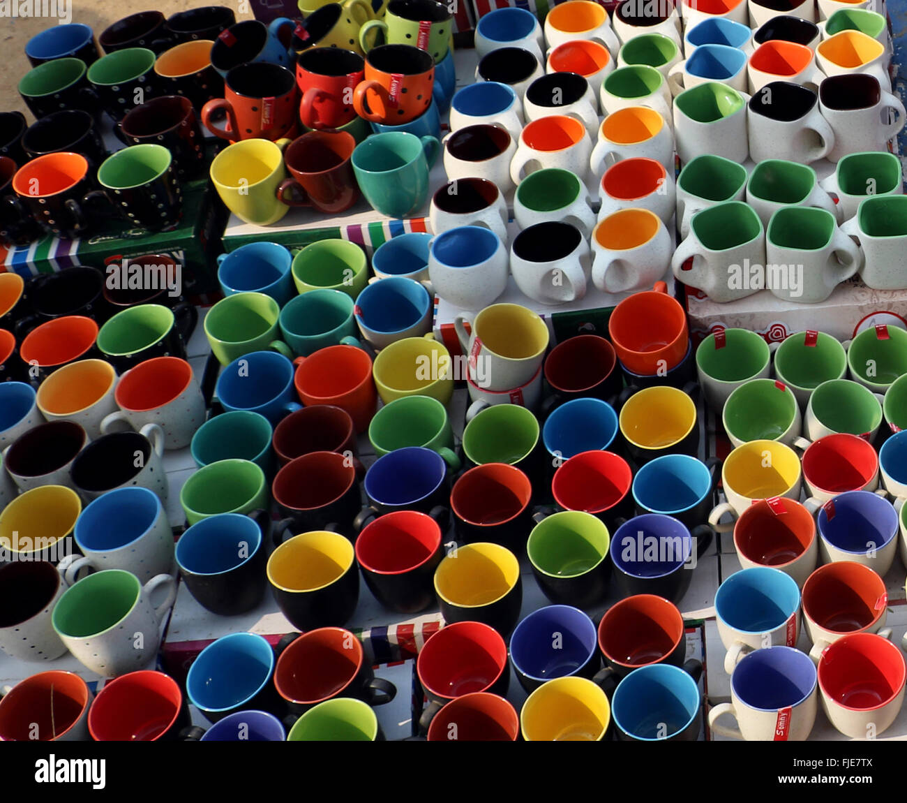 Colorful coffee, tea mug/cup Stock Photo - Alamy