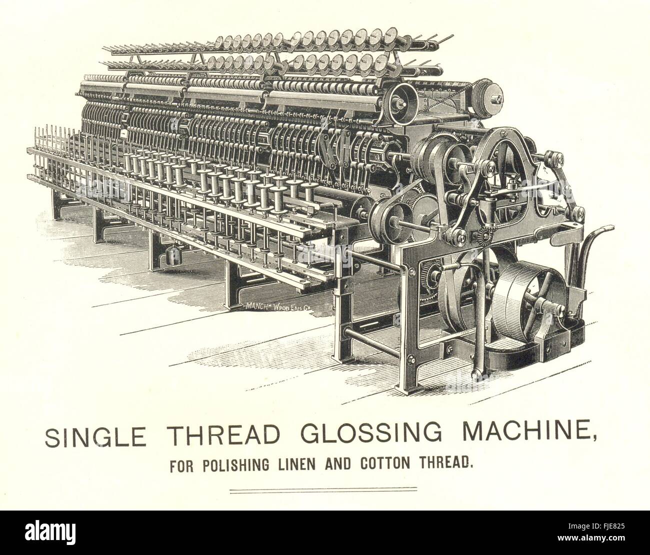 Single Thread Glossing Machine for polishing linen and cotton thread ...