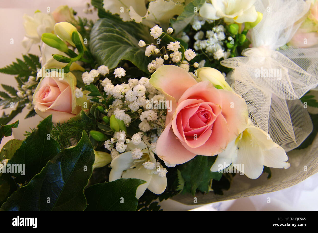 a beautiful bouquet of roses brightens your best day Stock Photo - Alamy