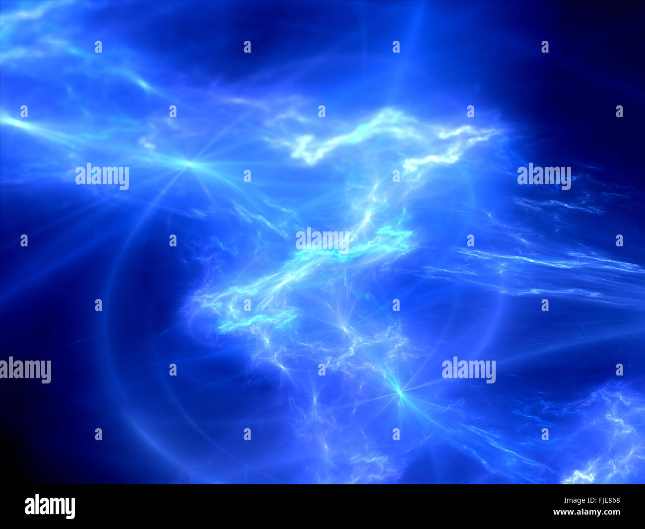 Glowing vibrant plasma in space, computer generated abstract background ...