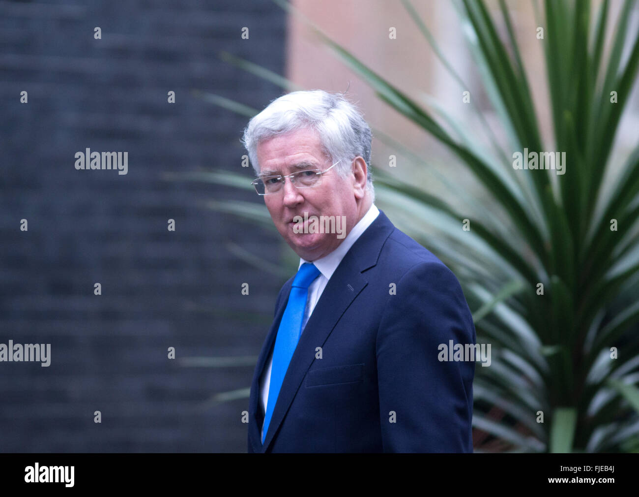 Michael Fallon,Secretary of State for Defence,arrives at number 10 ...