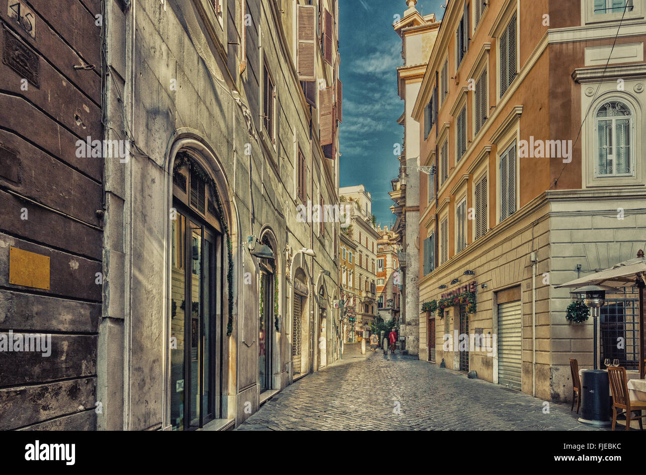 walking the ancient streets and alleys of Rome, Italy Stock Photo - Alamy