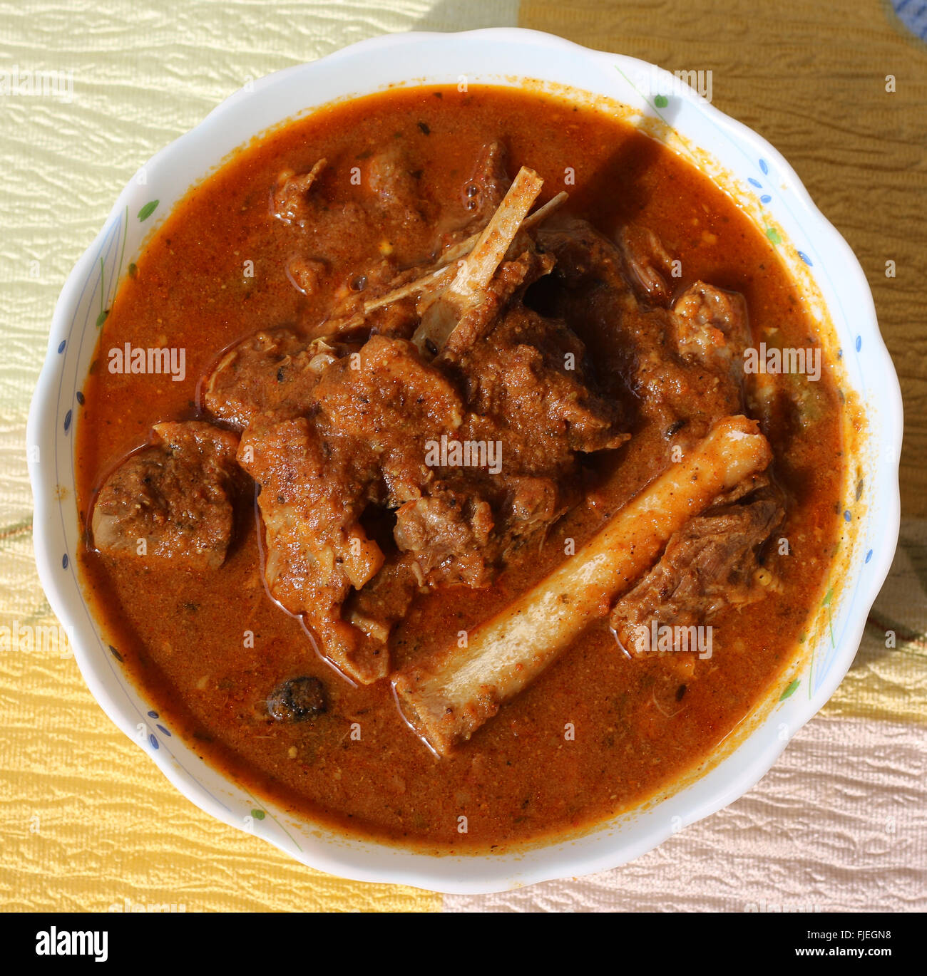 Indian style mutton curry Stock Photo - Alamy