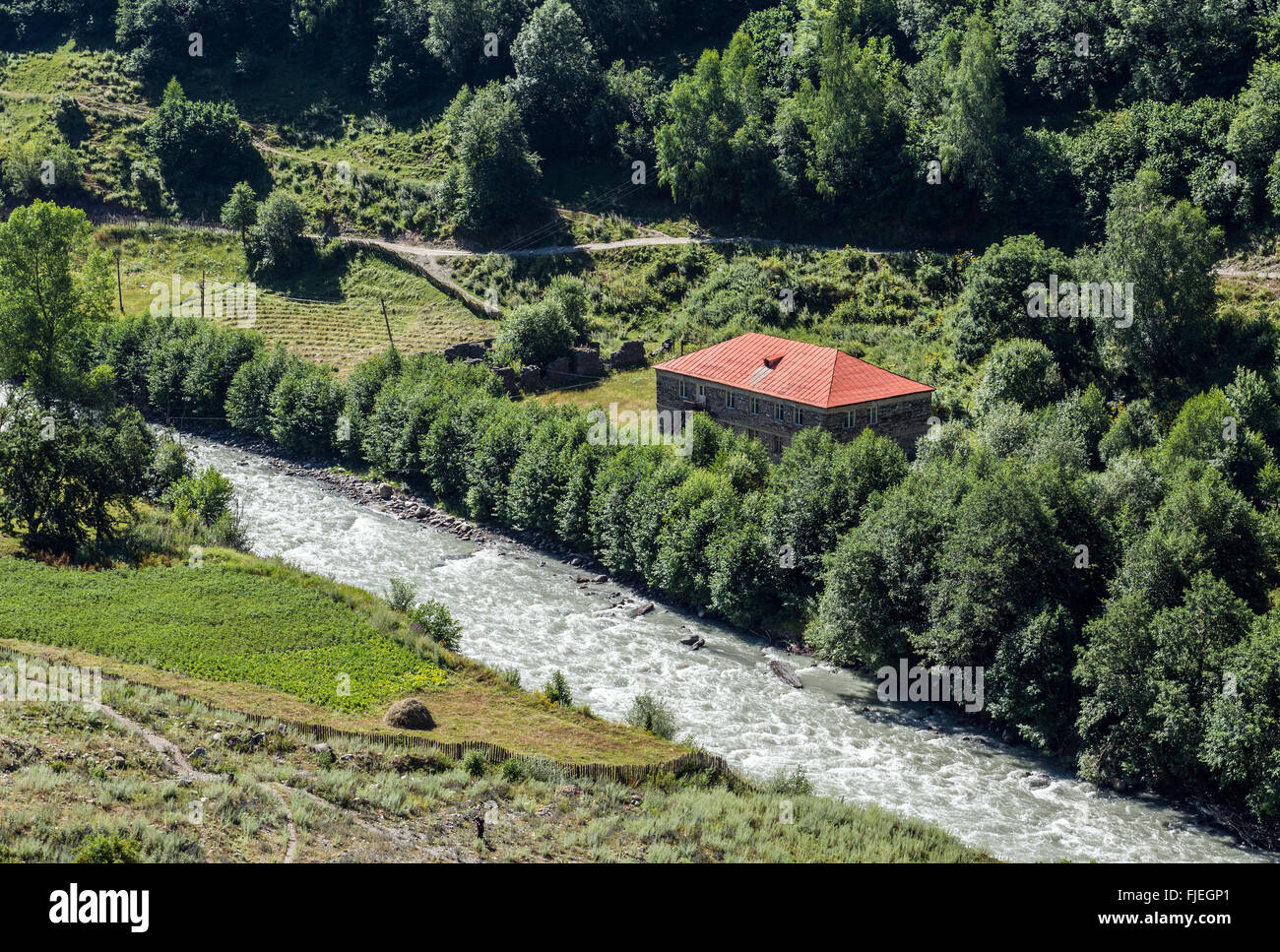 Enguri river next road hi-res stock photography and images - Alamy