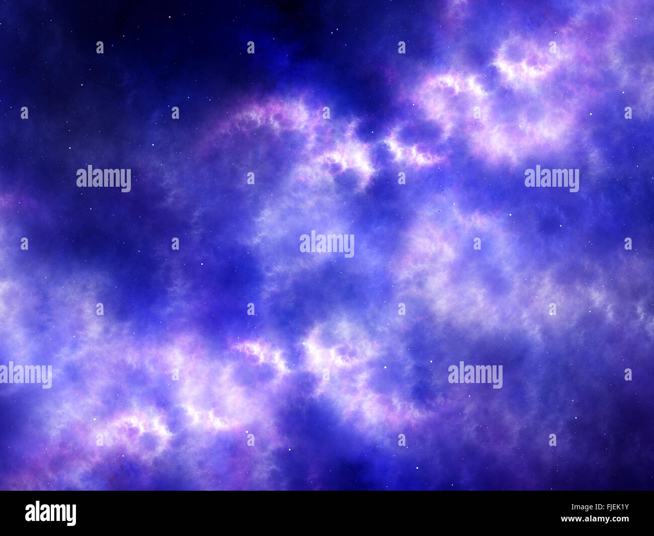 Purple plasma in space fractal, computer generated abstract background ...